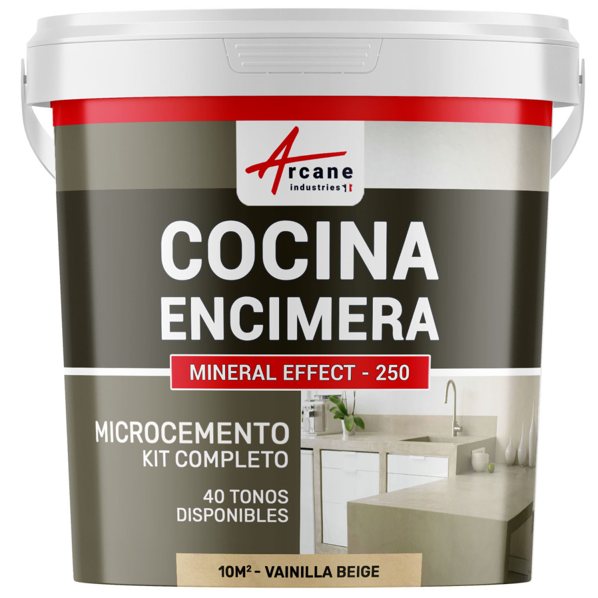 Microcemento beige: tonalidades naturales para espacios acogedores