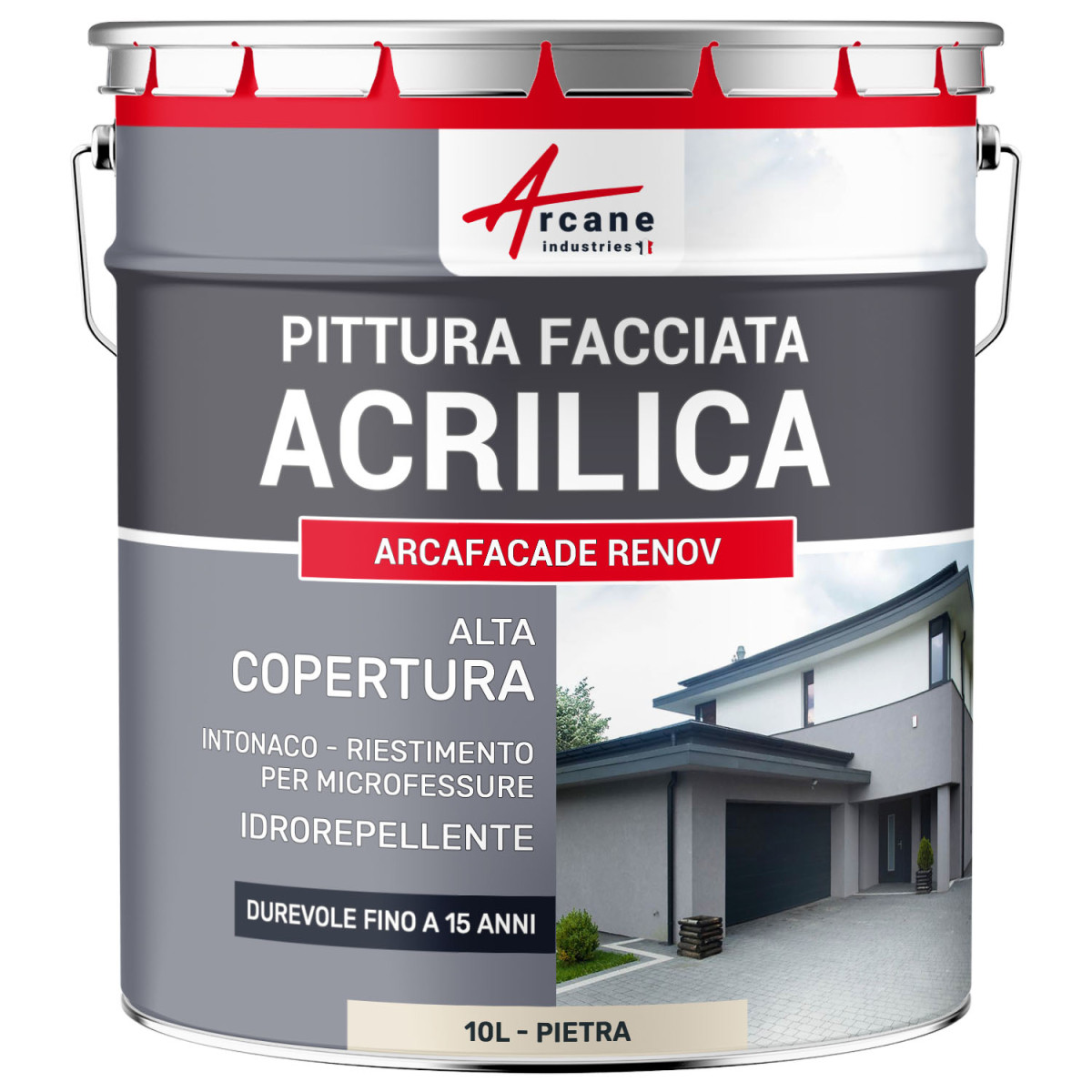Pittura per facciate beige acrilica per intonaco - ARCAFAÇADE RENOV ...