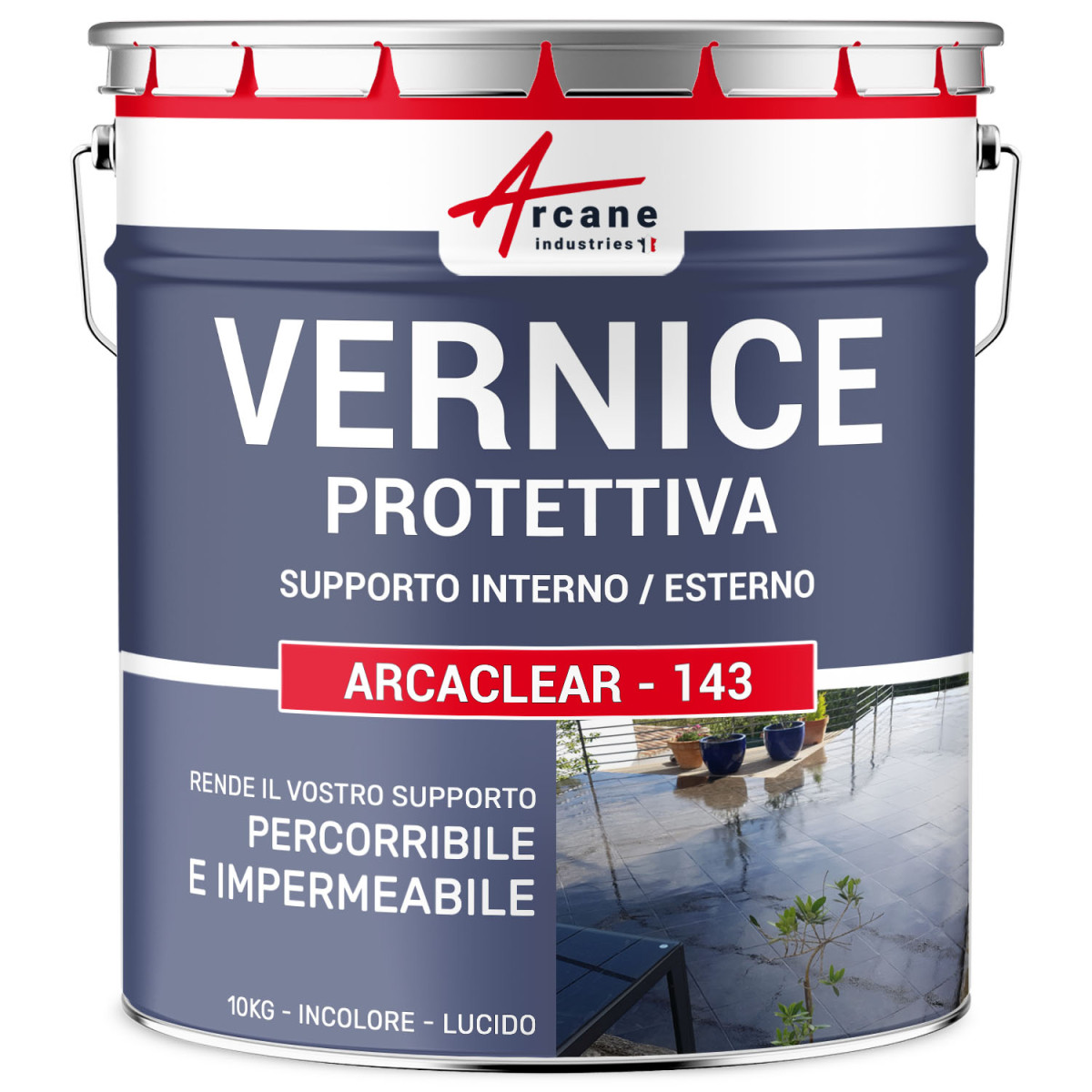Vernice trasparente per piastrelle, Vernice trasparente per resina