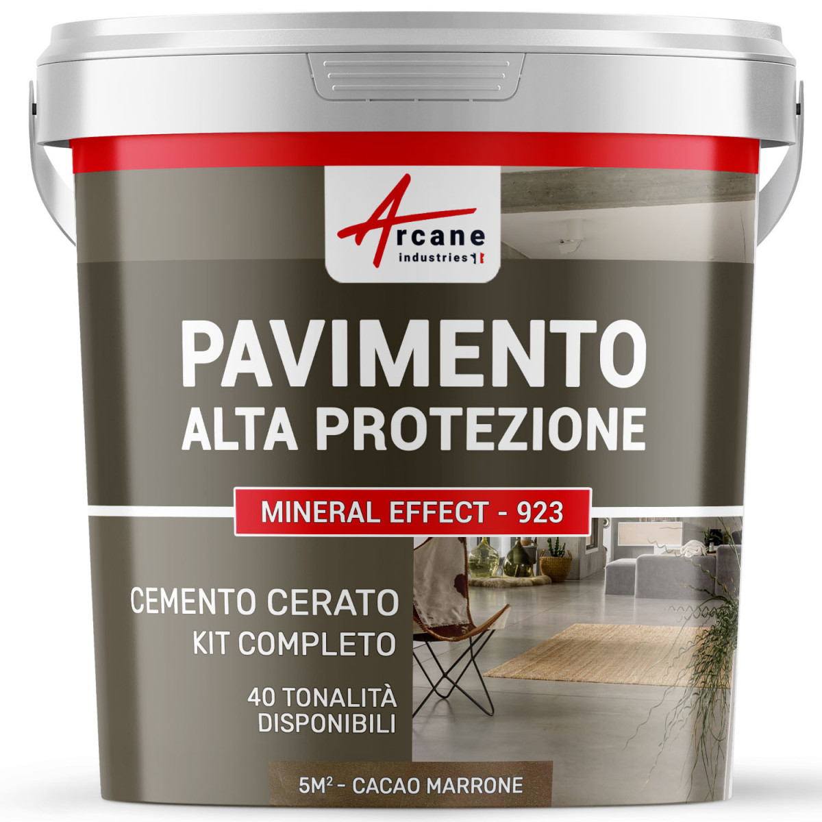 Kit microcemento marrone per pavimenti | Arcane Industries